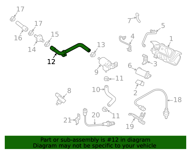 2017-2023 Genesis Hose Assembly PCV 28912-3L010 | OEM Parts Online
