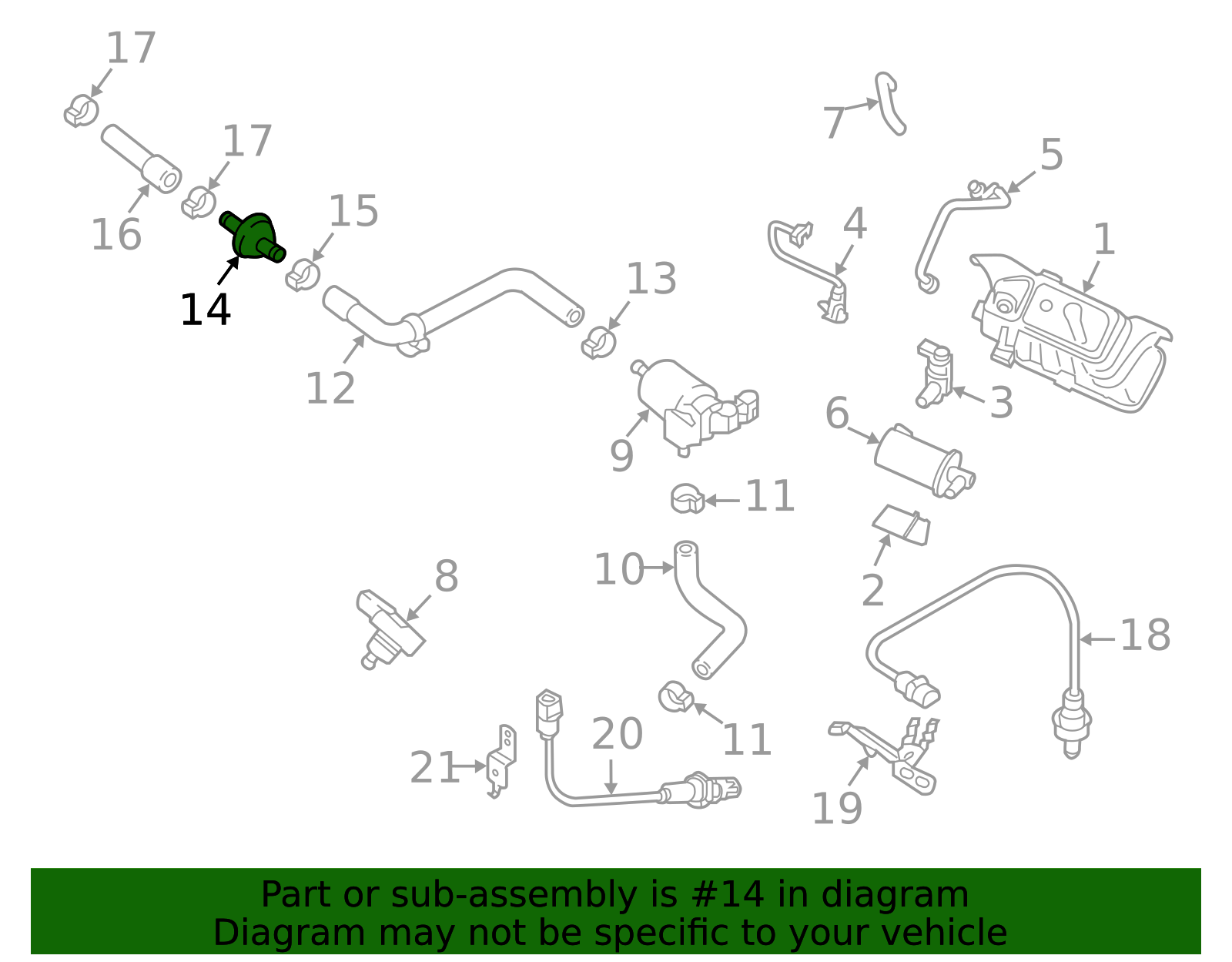2007-2025 Hyundai Check Valve 59133-2H000 | Retail Performance Auto Parts
