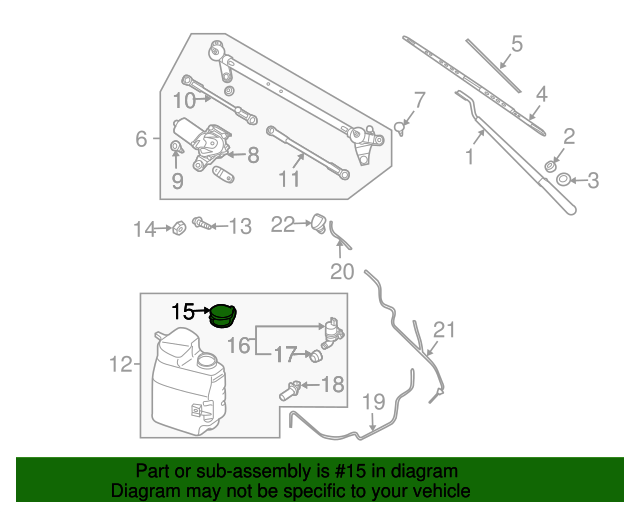 2004-2015 Nissan Reservoir Cap 28913-7S000 | Nissan Parts Plus