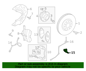 2021-2025 Volkswagen ABS Wheel Speed Sensor WHT-003-860-A | OEM Parts ...
