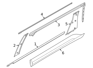 83280-R0000 - Corner Molding 2022-2024 Kia Carnival | Kia.Parts Store