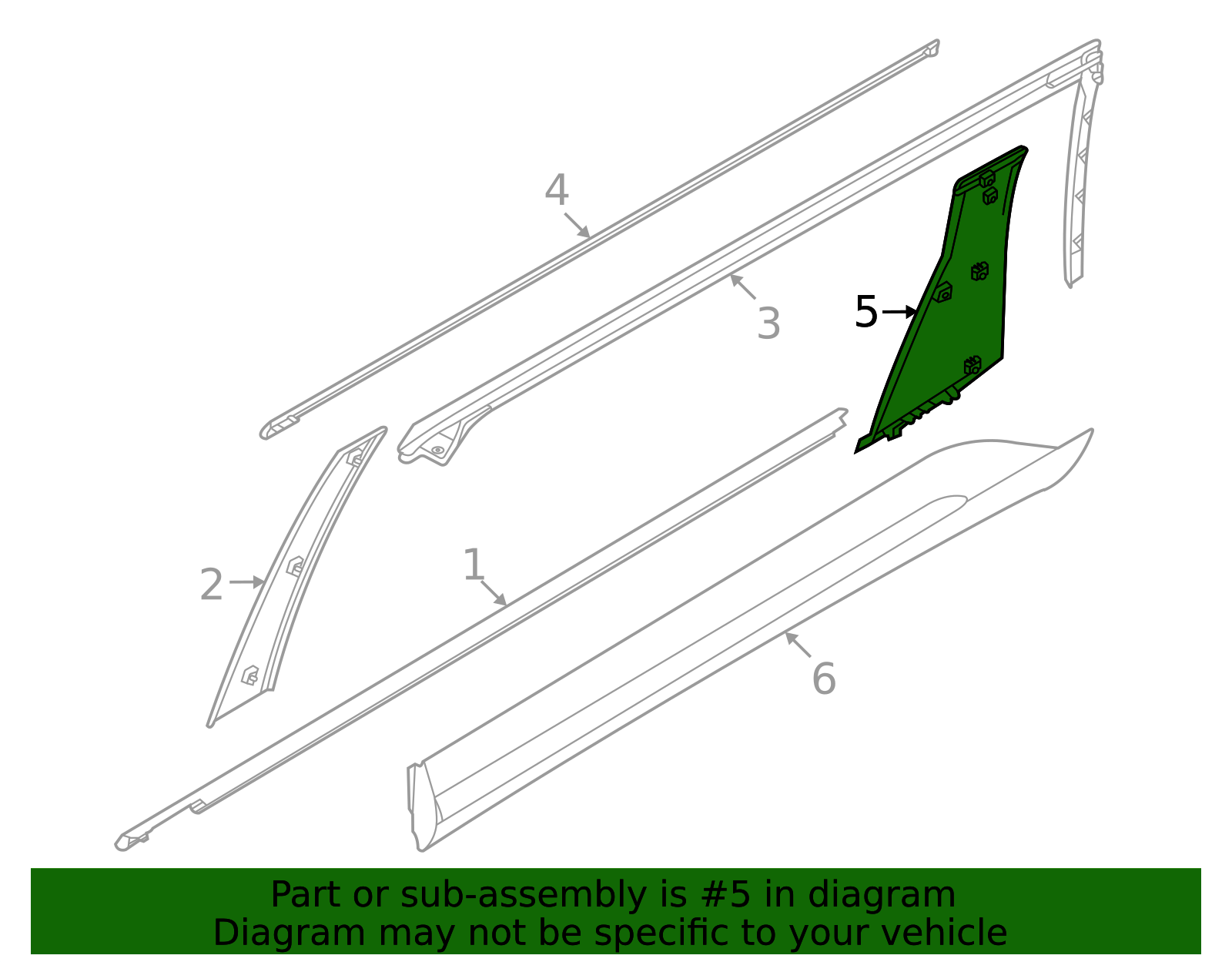 83280-R0000 - Corner Molding 2022-2025 Kia Carnival | Kia.Parts Store