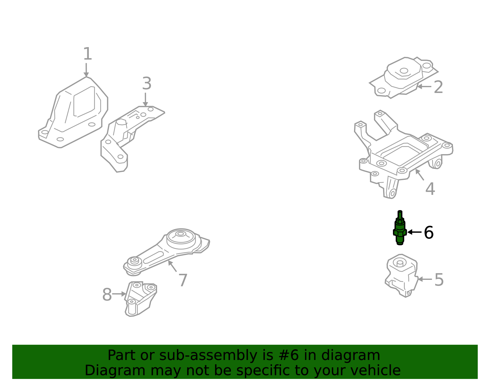2018-2025 Nissan Lower Bracket Mount Bolt 11298-5RB0A | Nissan Parts ...