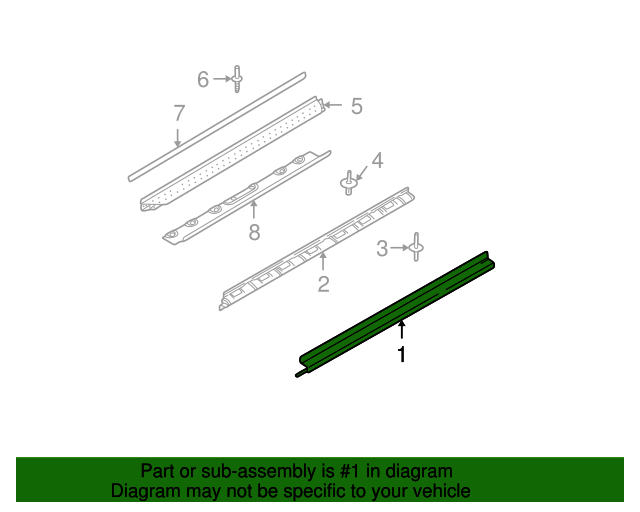 51718408706 - 2000-2006 BMW X5 Outer Rocker Panel (51-71-8-408-706 ...