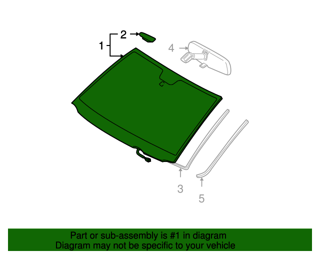 56101-0C101 - Windshield 2007-2010 Toyota | Longo Toyota Parts