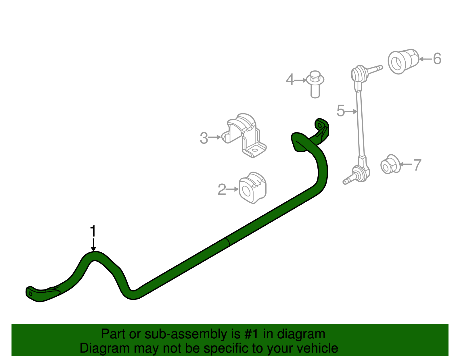 2011-2019 Ford Stabilizer Bar BB5Z-5482-A | Ford OEM Parts Outlet