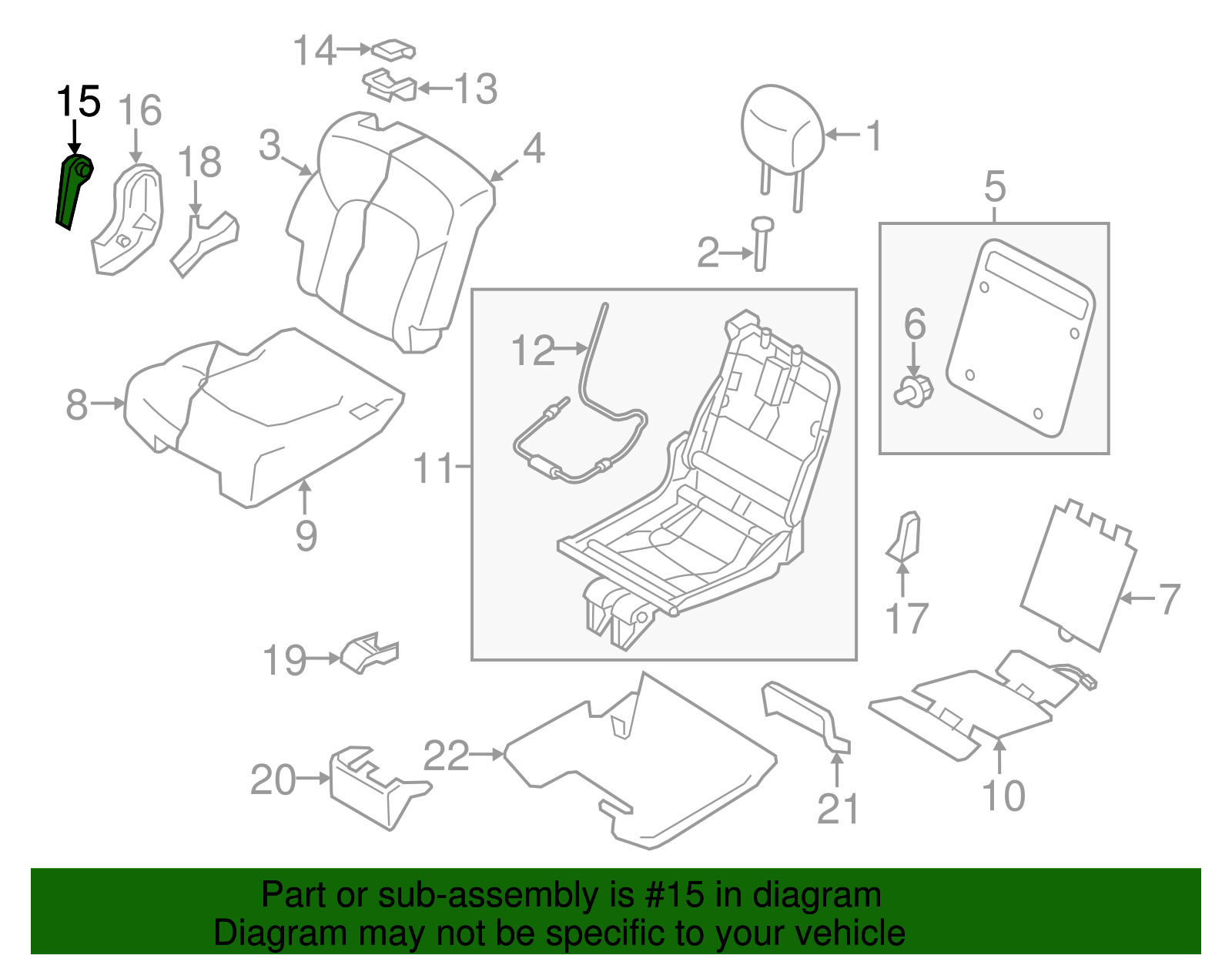 2011-2020 Infiniti Recline Lever 88468-1LA0B | INFINITI OF WEST CHESTER