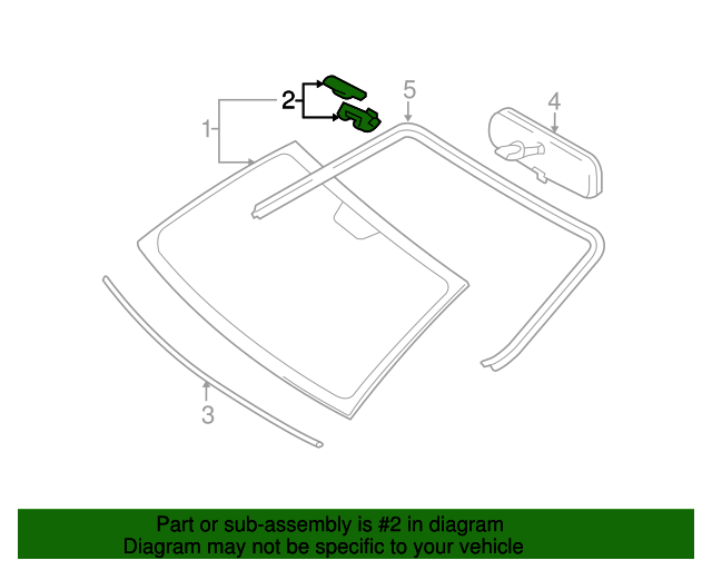 56115-30100 - Windshield Stopper - 1999-2023 Toyota | OEM Genuine ...