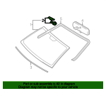 56115-30100 - Windshield Stopper - 1999-2021 Toyota | OEM Genuine Parts