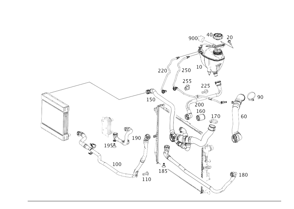 222-500-65-72 - Coolant Pipe 2014-2020 Mercedes-Benz | Mercedes-Benz ...