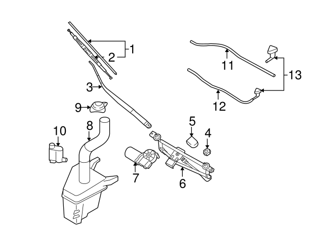 2005 Hyundai Tucson Washer Fluid Reservoir 98620-2E000 ...