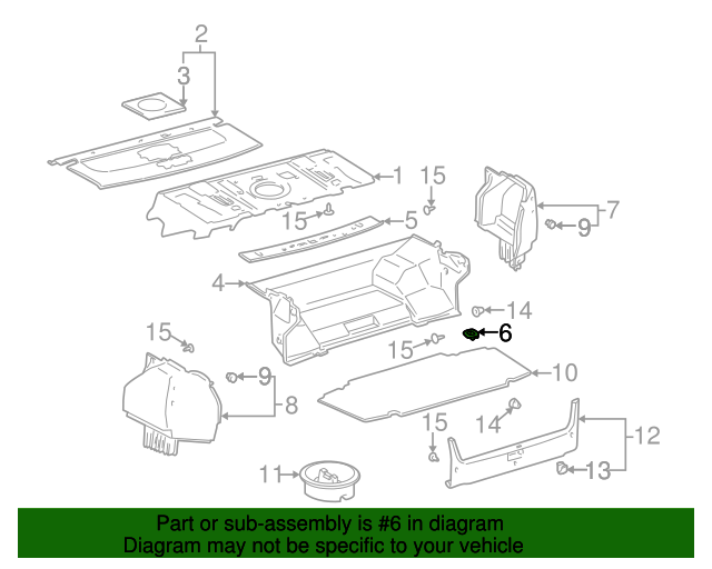 58460-33010 - Deck Lid Striker 1998-2005 Lexus | Longo Lexus Parts