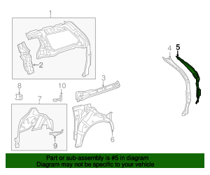 2011-2020 Toyota Sienna Trough 61063-08010 | OEM Parts Online