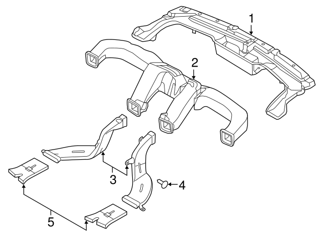 2014-2016 Hyundai Outlet Duct 97470-3XAA0 | Hyundai Wholesale Direct