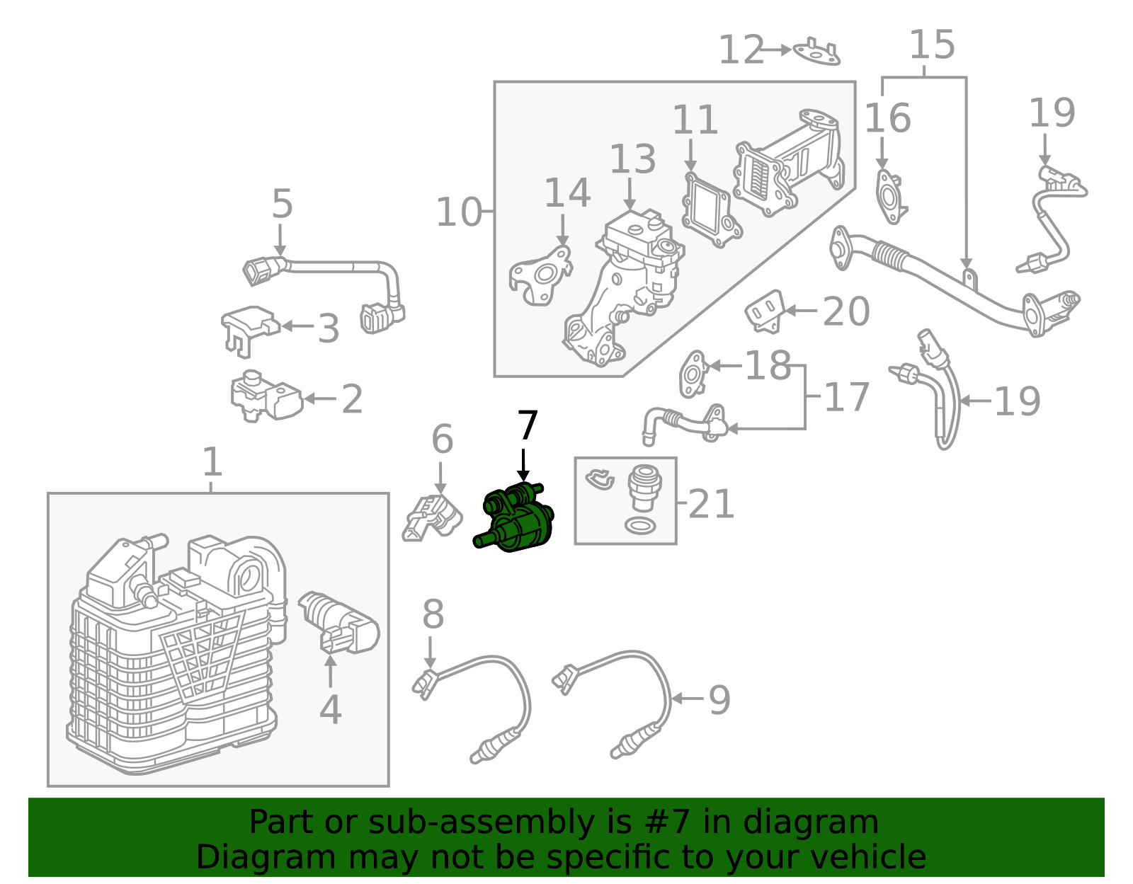 2016-2019 Chevrolet Malibu Evaporative Emission Canister Purge Solenoid ...