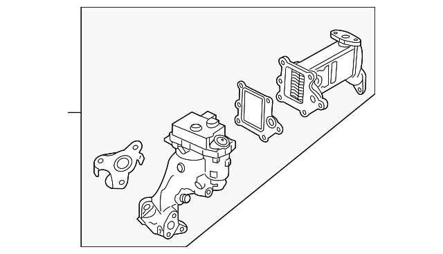 2016-2019 Chevrolet Malibu Exhaust Gas Recirculation Cooler 55508011 ...