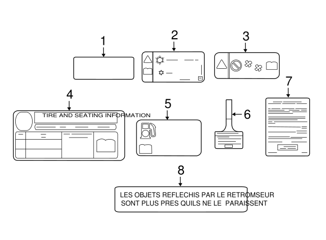 Buy Genuine GM Auto Parts - Label (Part # 95333940) | GM Parts Store