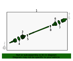 Drive Shaft PAD-407-271-K | OEM Parts Online