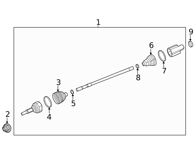 Drive Shaft PAD-407-271-K | OEM Parts Online
