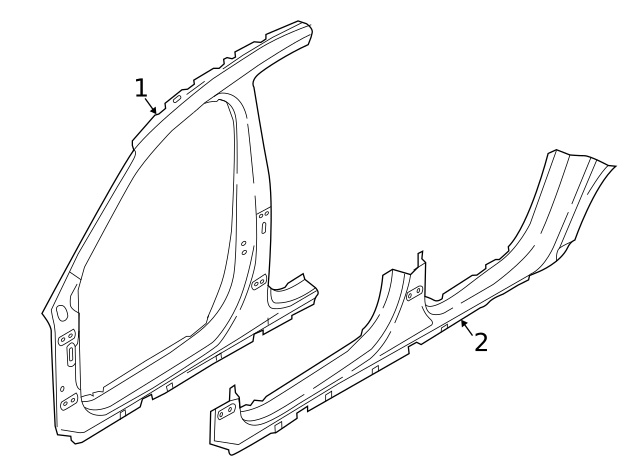 Genuine Rocker Panel for 2019-2022 Volvo S60 | Part# 32132062 | Over 30 ...