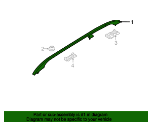 Genuine BMW 51-13-8-036-775 | Roof Rail | FREE Shipping on Most Orders ...