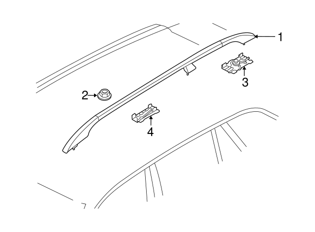 51137070747 - 2006-2018 BMW Roof Molding Clip (51-13-7-070-747) | BMW ...