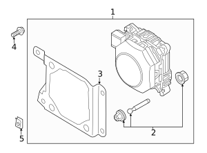 4N0-907-574 - Cruise Control Distance Sensor Bracket 2019-2023 Audi ...