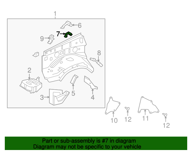 2010-2024 Toyota 4Runner Reinforced Bracket 53746-35010 | Toyota Parts ...