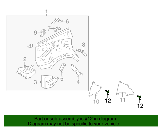 90467-10186 - Rear Seal Clip - 1996-2023 Toyota | OEM Genuine Toyota Parts