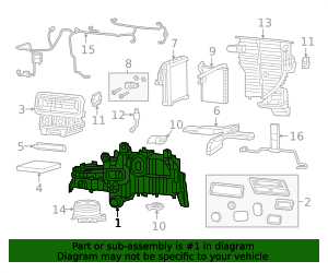 2019-2020 Ram AC & Heater Case 68396072AC | TascaParts.com