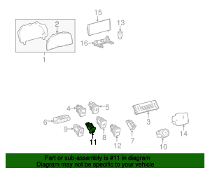 84840-24020 - Trunk Lid Release Switch 2006-2024 Lexus ...