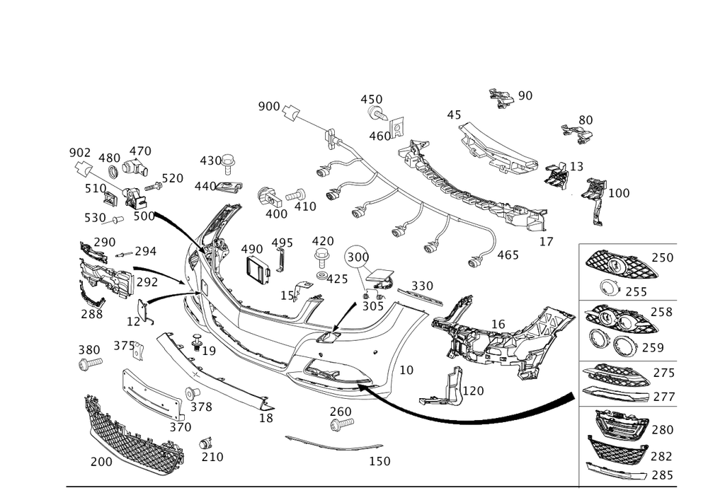 204-881-06-06 - Rail 2012 Mercedes-Benz C63 AMG | Mercedes-Benz USA Parts