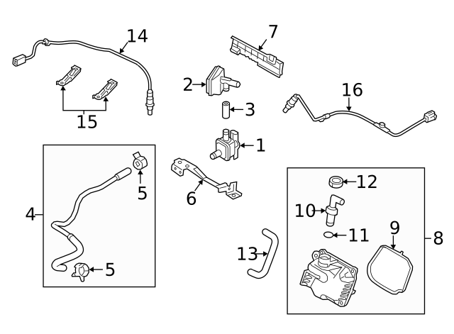 PYFA-10-912 - Vapor Canister Purge Solenoid Insulator - 2018-2024 Mazda ...