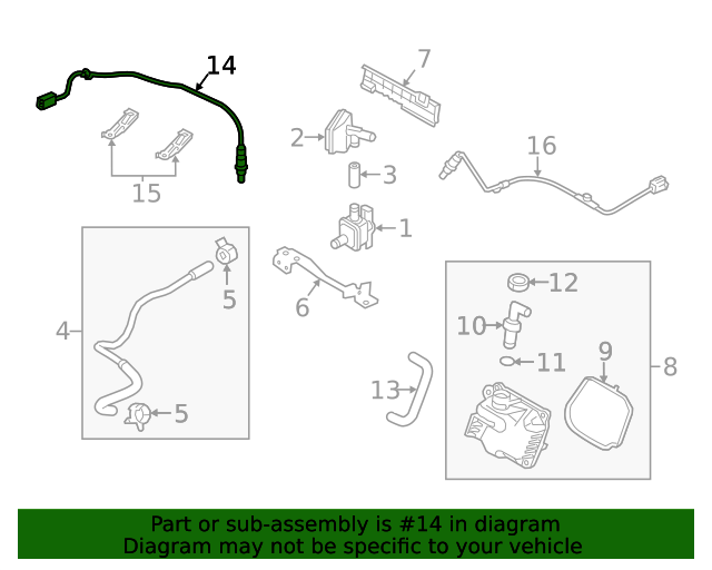 PYFA-18-8G1A - Oxygen Sensor - 2018-2020 Mazda | Werner Mazda Parts