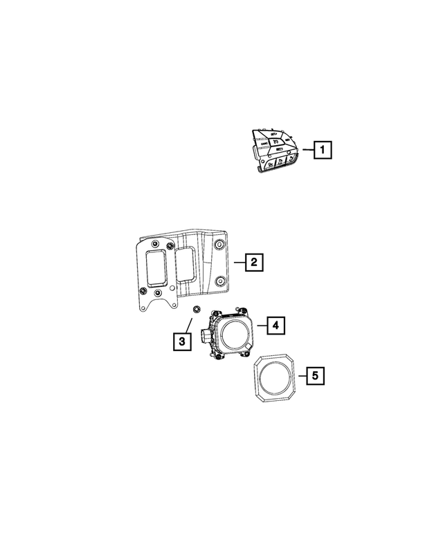 2015 Chrysler 200 Adaptive Cruise Control Sensor 68234604AG | Mopar eStore