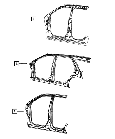 Aperture Panel and Pillar Supports for 2014 Jeep Grand Cherokee | Mopar ...