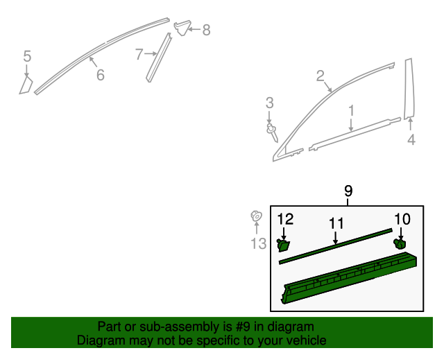 2015-2021 Lexus Lower Molding 75074-78010 | OEM Parts Online
