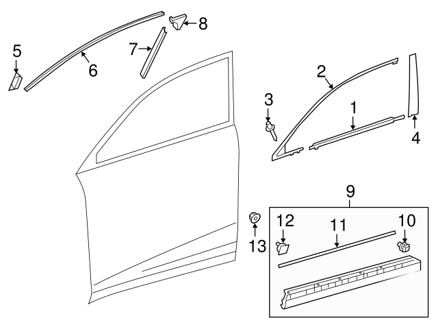 75073-78010 - Lower Molding 2015-2021 Lexus | Longo Lexus Parts