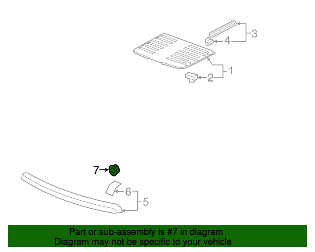 2011-2024 GM Hood Molding Nut 11570742 GM | GMPartsDirect.com