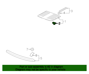 2011-2014 GMC Hood Center Molding 22742987 GM | GMPartsDirect.com