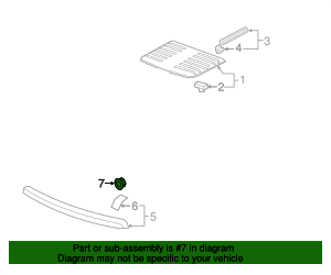 2011-2025 GM Hood Molding Nut 11570742 GM | GMPartsDirect.com
