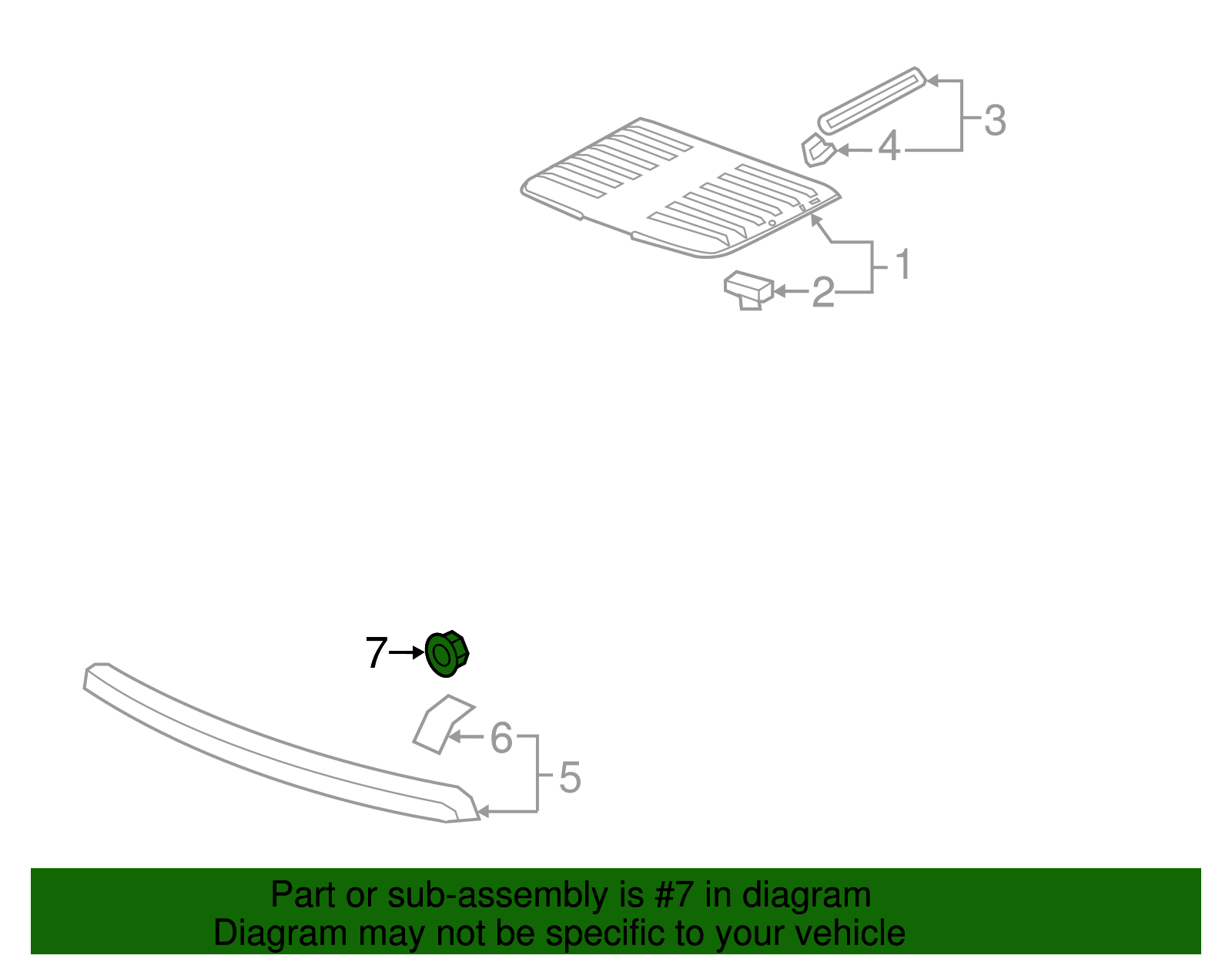 2011-2025 GM Hood Molding Nut 11570742 GM | GMPartsDirect.com