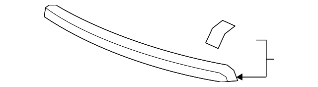 2011-2014 GM Bright Chrome Hood Front Molding 20963700 GM ...