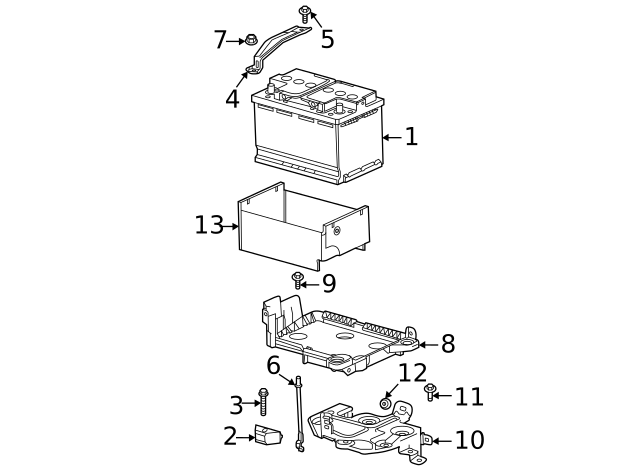 2021-2022 Chevrolet Trailblazer Battery Insulator 42779229 ...