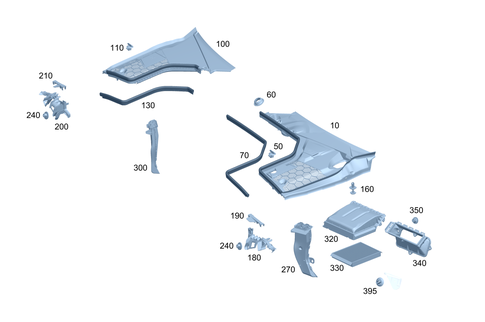 Water Deflector with Intake Bowl for 2018 Mercedes-Benz C 63 AMG ...