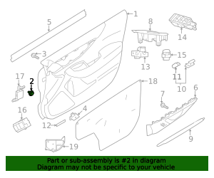 909130213 - Door Trim Panel Clip 2010-2024 Subaru | Subaru Direct Wholesale
