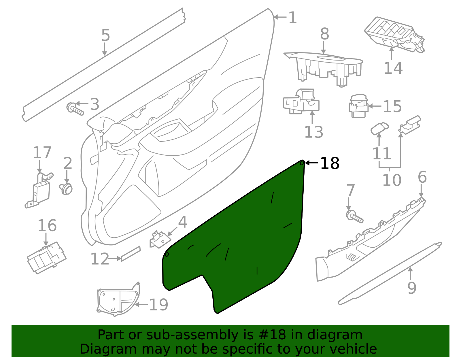 2024-2025 Subaru Water Shield 61244AN02B | Quick Subaru Parts