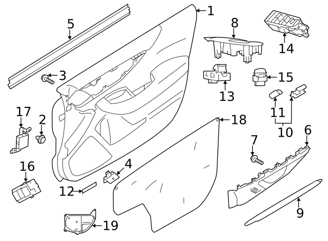 2017-2022 Subaru Switch Panel 83472FL010 | Subaru Parts For You