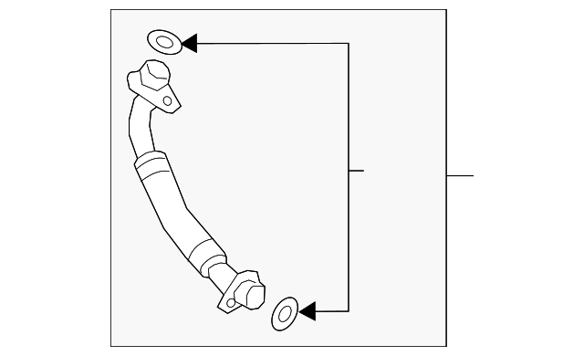 2016-2024 Audi Turbocharger Oil Line 06L-145-735-J | Audi USA Parts
