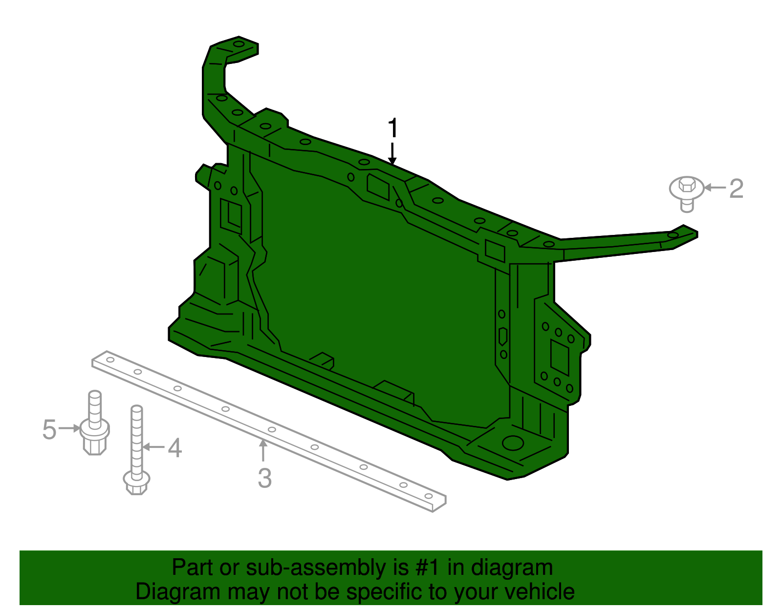 71410-TBC-A01 - Radiator Support Panel 2016-2017 Honda Civic ...